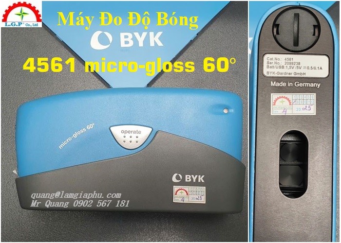 BYK 4561 – Máy Đo Độ Bóng BYK 4561 micro-gloss 60°